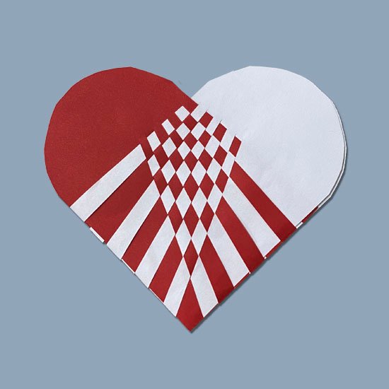 Danish Woven Hearts | Scandinavian Braided Heart | Pleated Heart