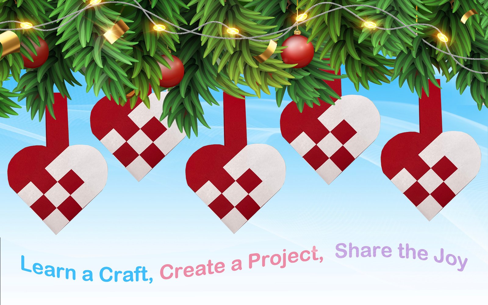 Danish Woven Hearts | Scandinavian Braided Heart | Pleated Heart